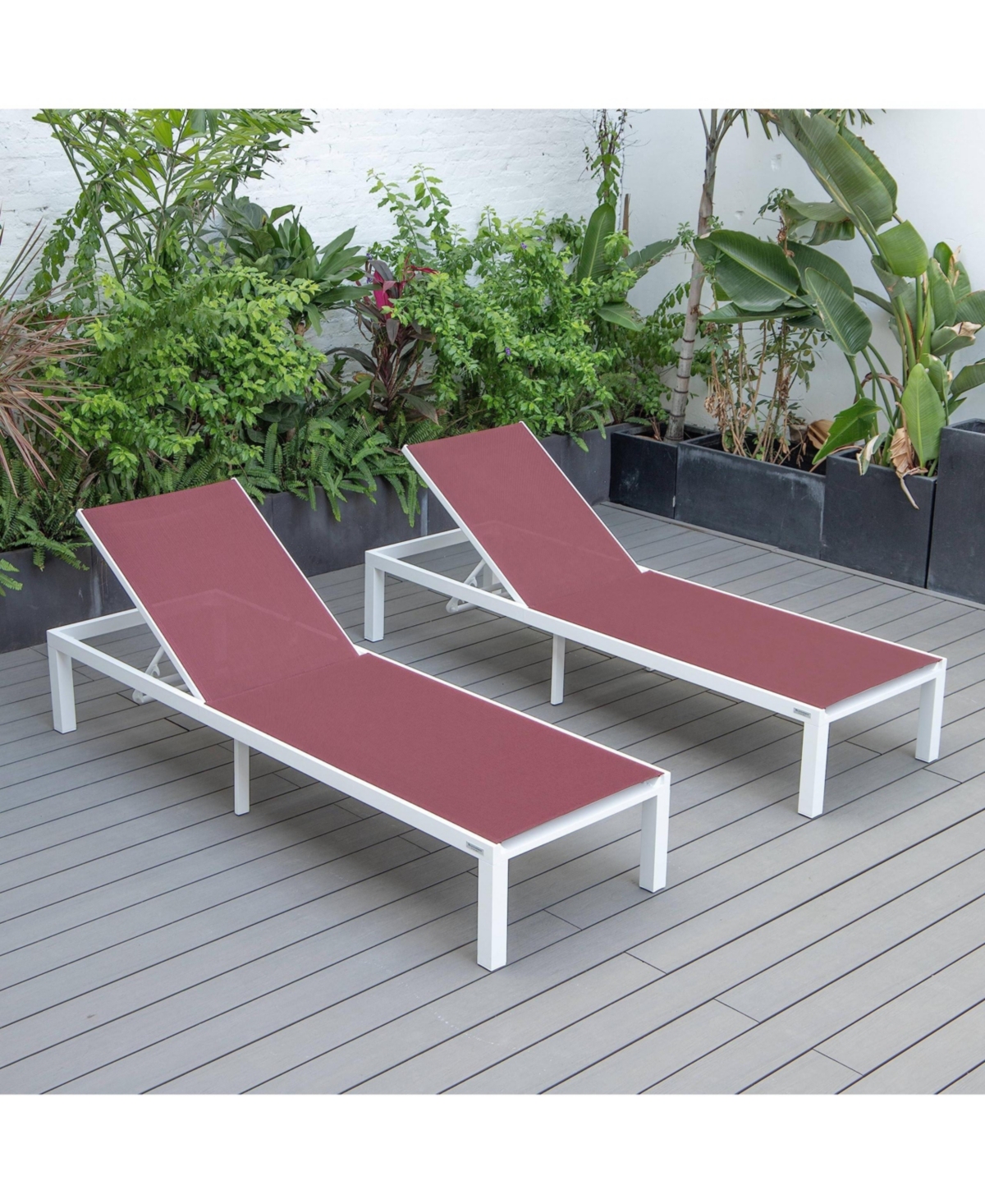 Click here for LeisureMod Marlin Patio Chaise Lounge Chair With W... prices