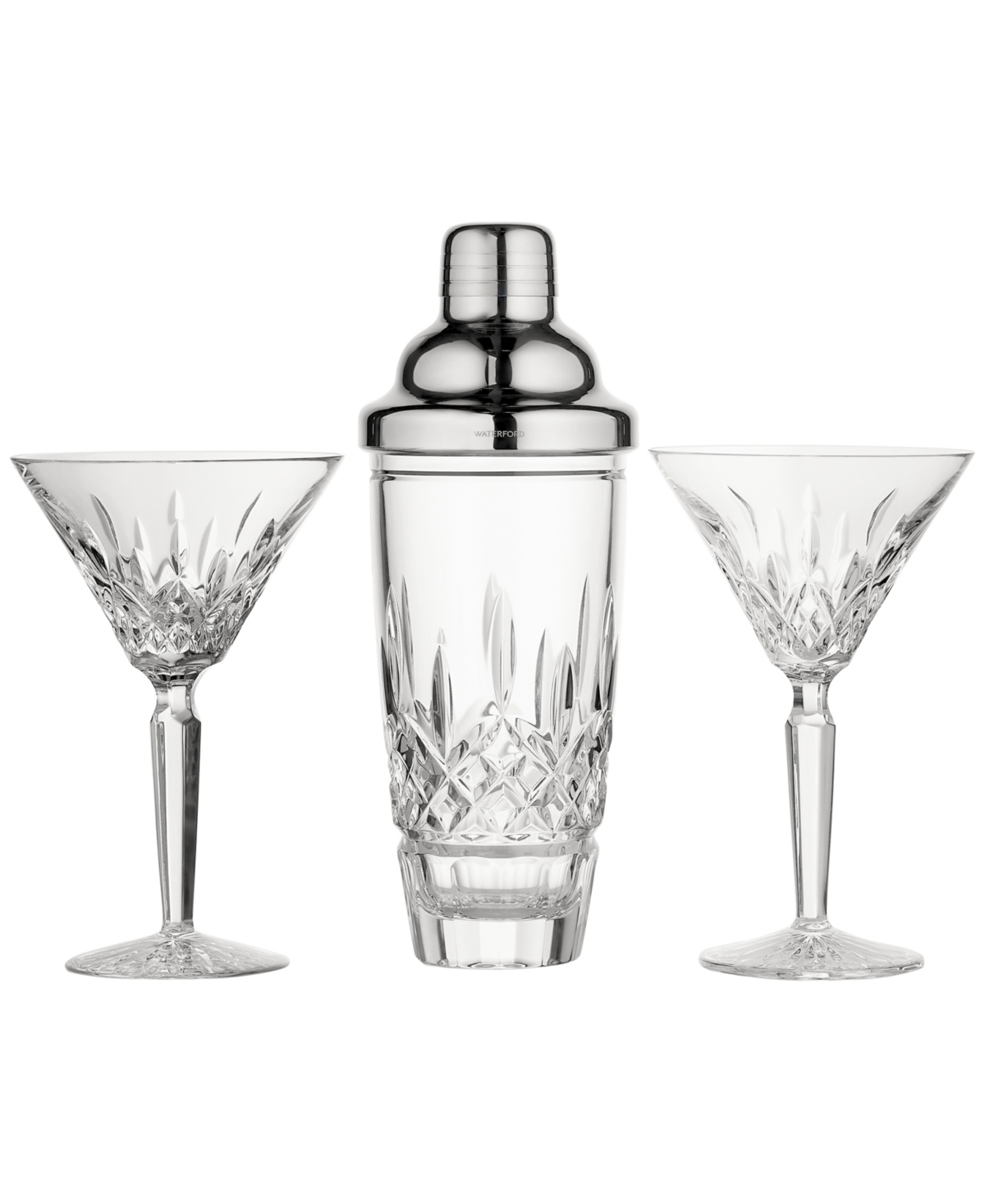 Click here for Waterford Lismore Cocktail Shaker and Martini Glas... prices