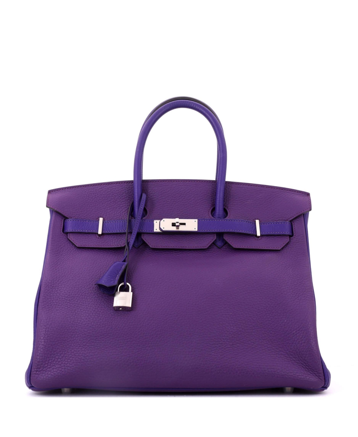 Click here for Pre-Owned HERMES Birkin 35 Handbag Bicolor Clemenc... prices