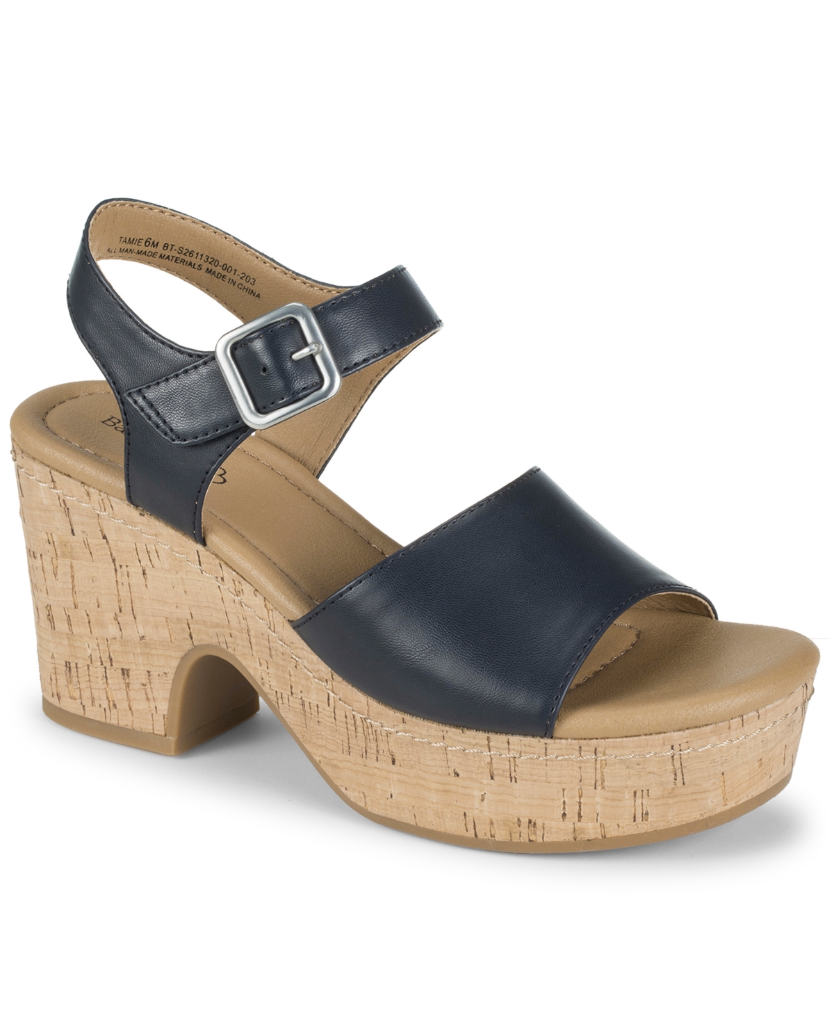 Click here for Baretraps Womens Tamie Round Toe Wedge Sandals - N... prices