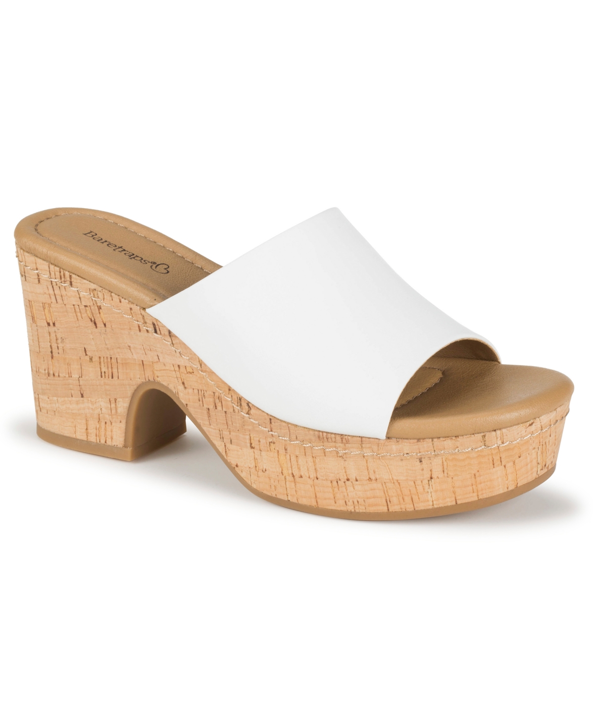 Click here for Baretraps Womens Teah Slip-On Wedge Sandals - Whit... prices