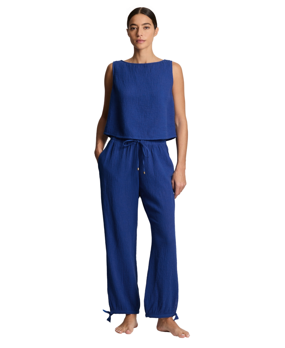 Click here for Lauren Ralph Lauren Womens Top & Pants Cover-Up Sw... prices