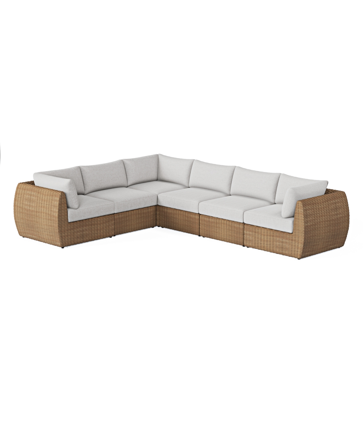Click here for Sculptura 6-Pc. Aluminum Outdoor Sectional  Create... prices
