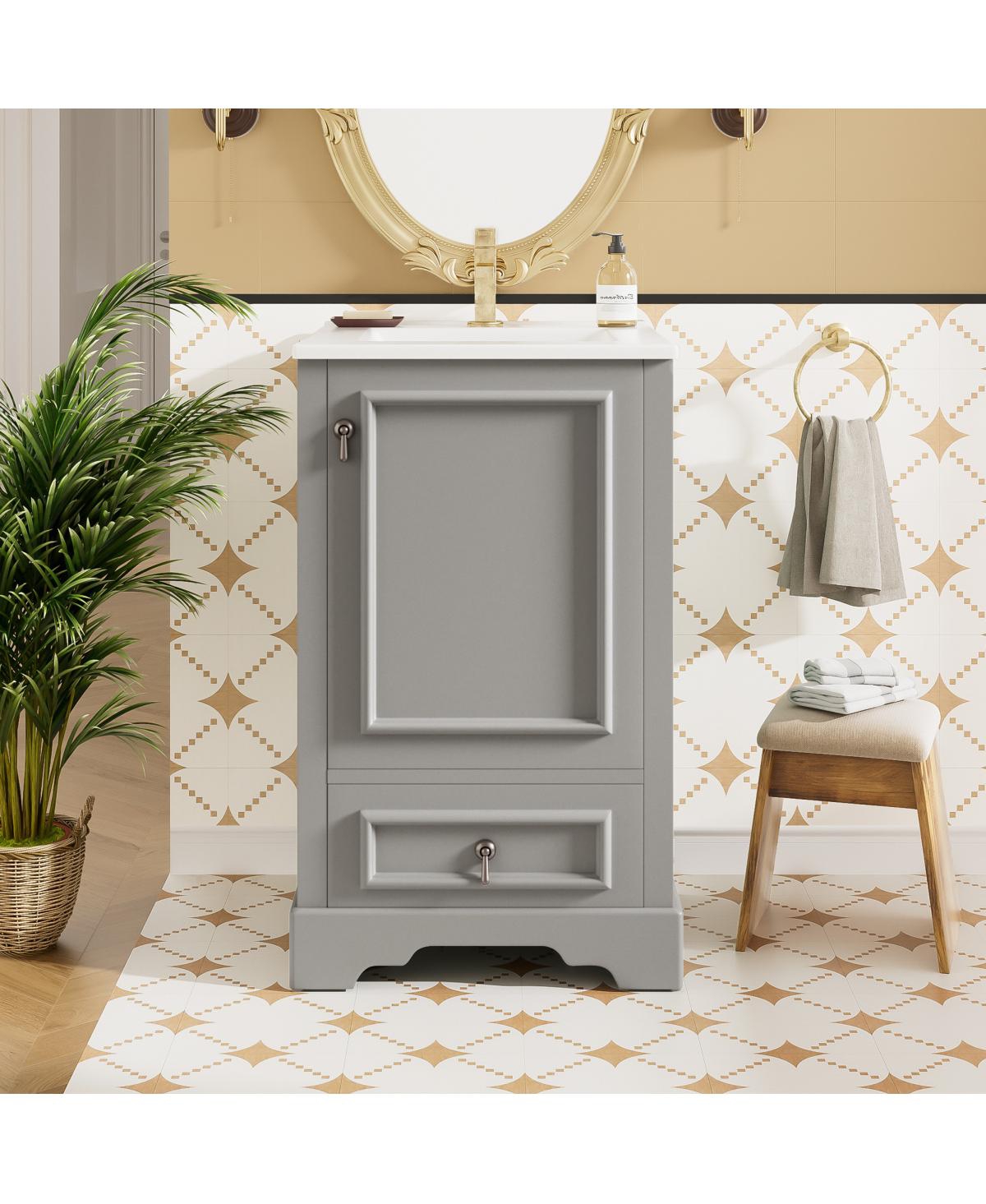 Click here for Sillysis Bathroom Vanity with Ceramic Sink  Soft C... prices