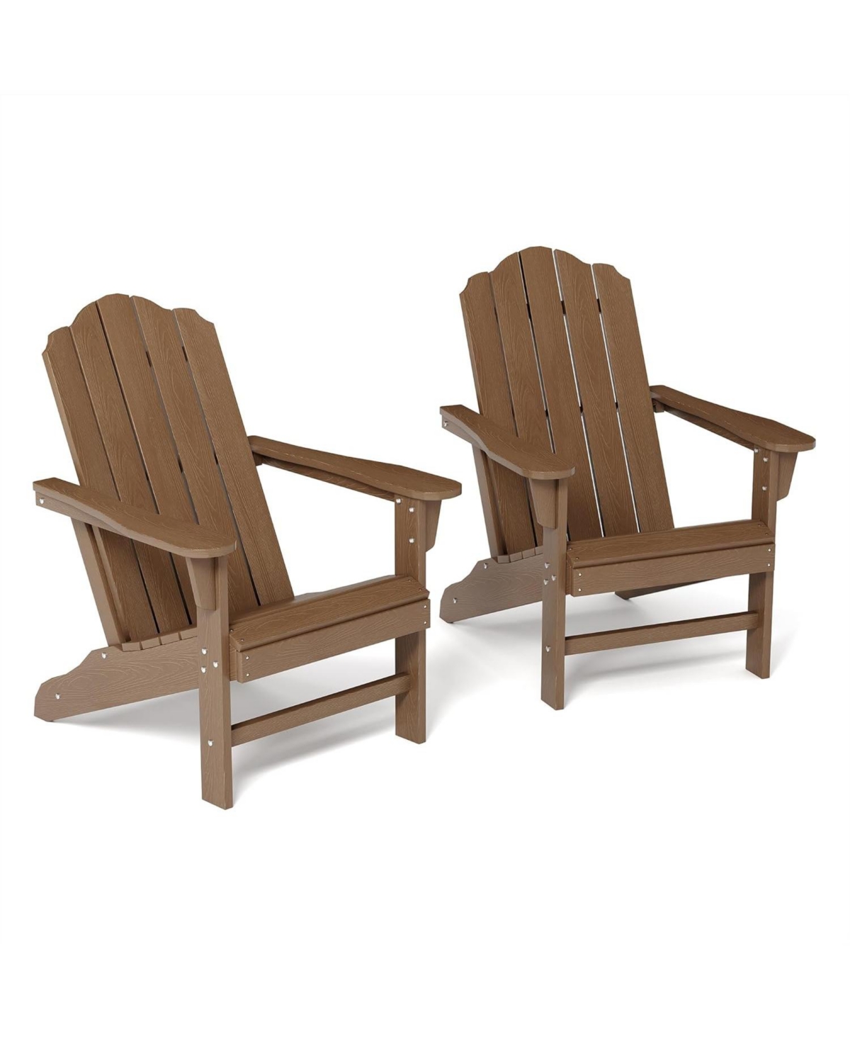 Click here for gaomon Hdpe Adirondack Chair Set of 2  Wood Textur... prices