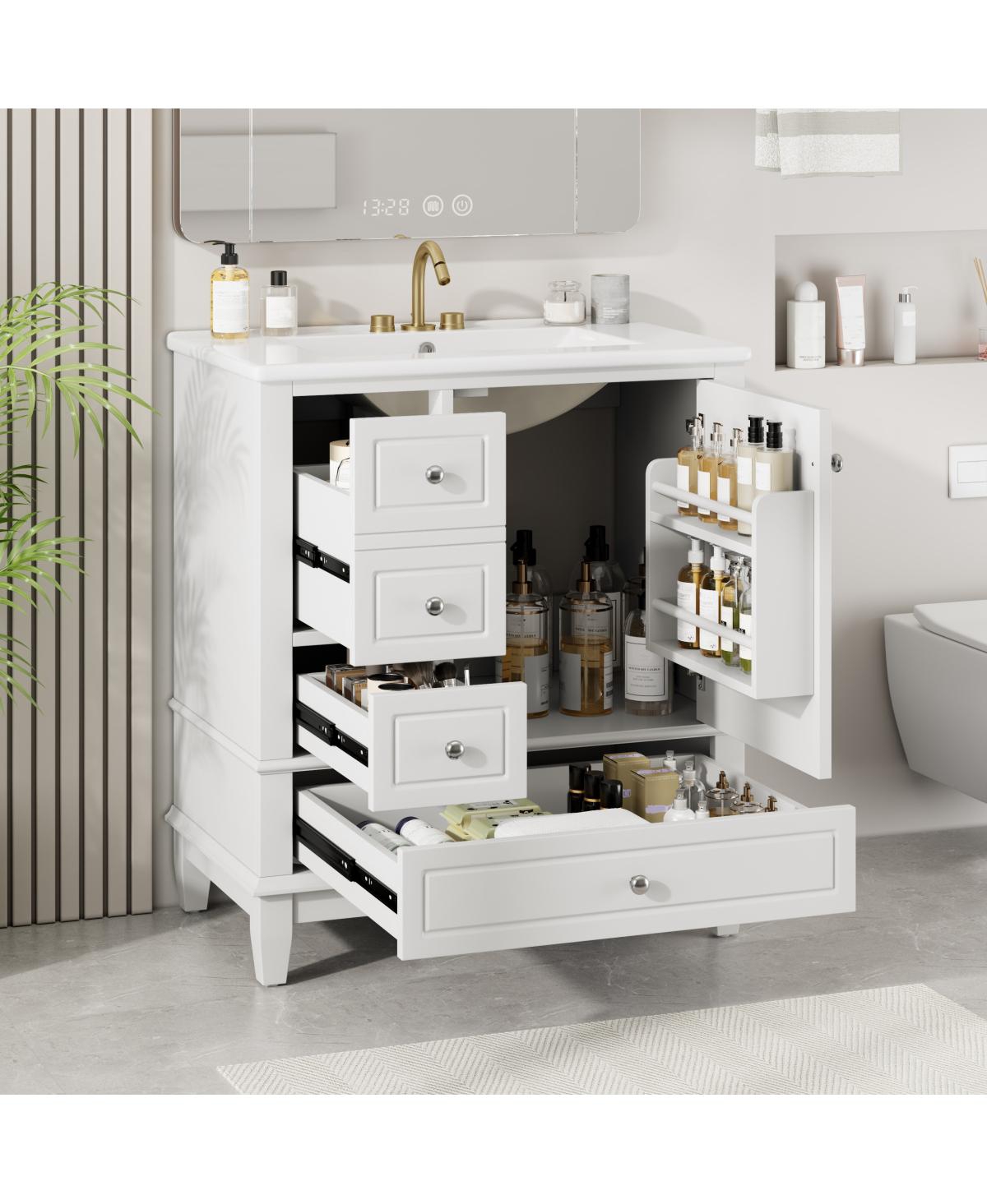 Click here for Sillysis 30 Bathroom Vanity with Ceramic Sink  Sol... prices