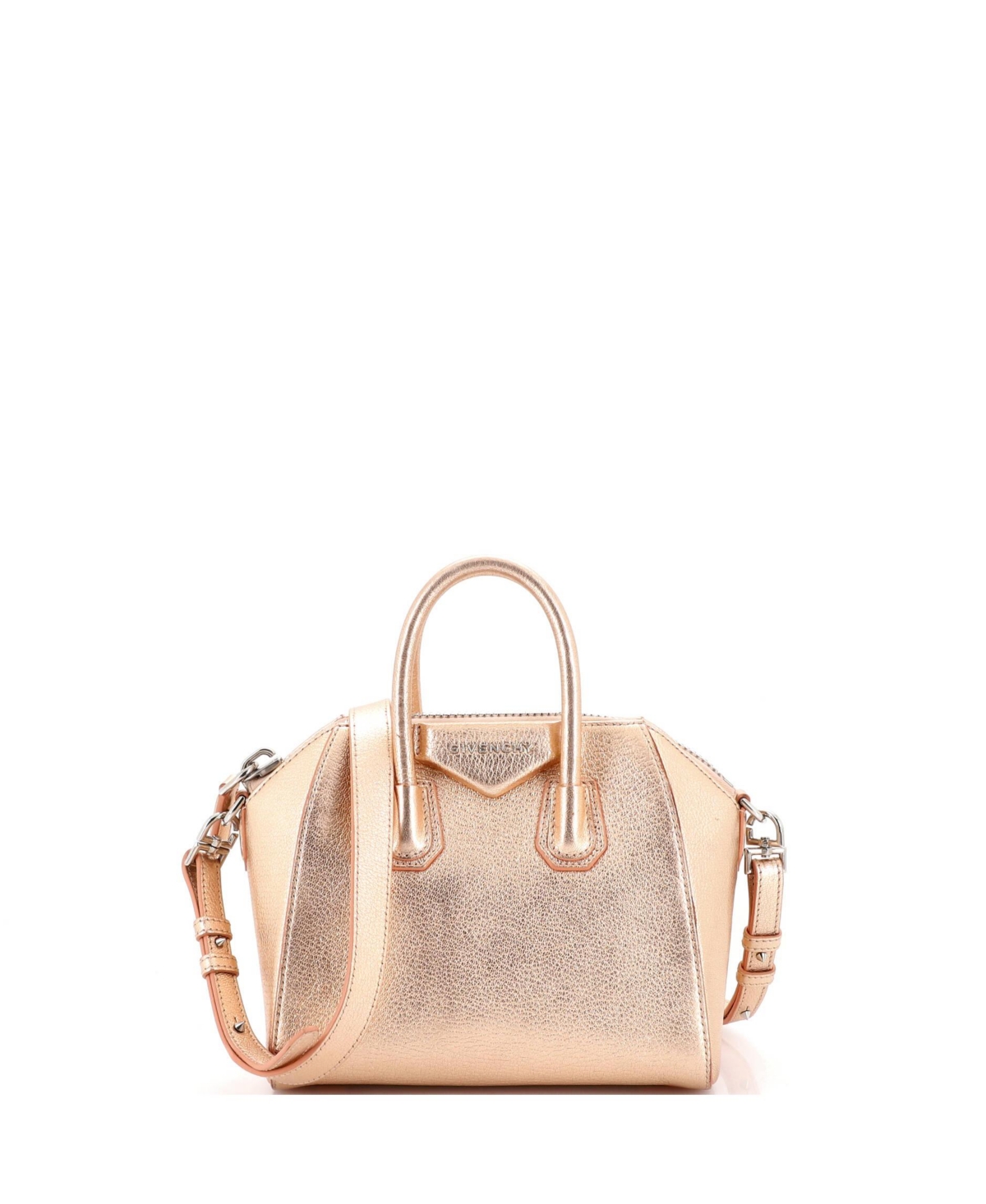 Click here for Pre-Owned Givenchy Mini Antigona Bag Leather - Gol... prices