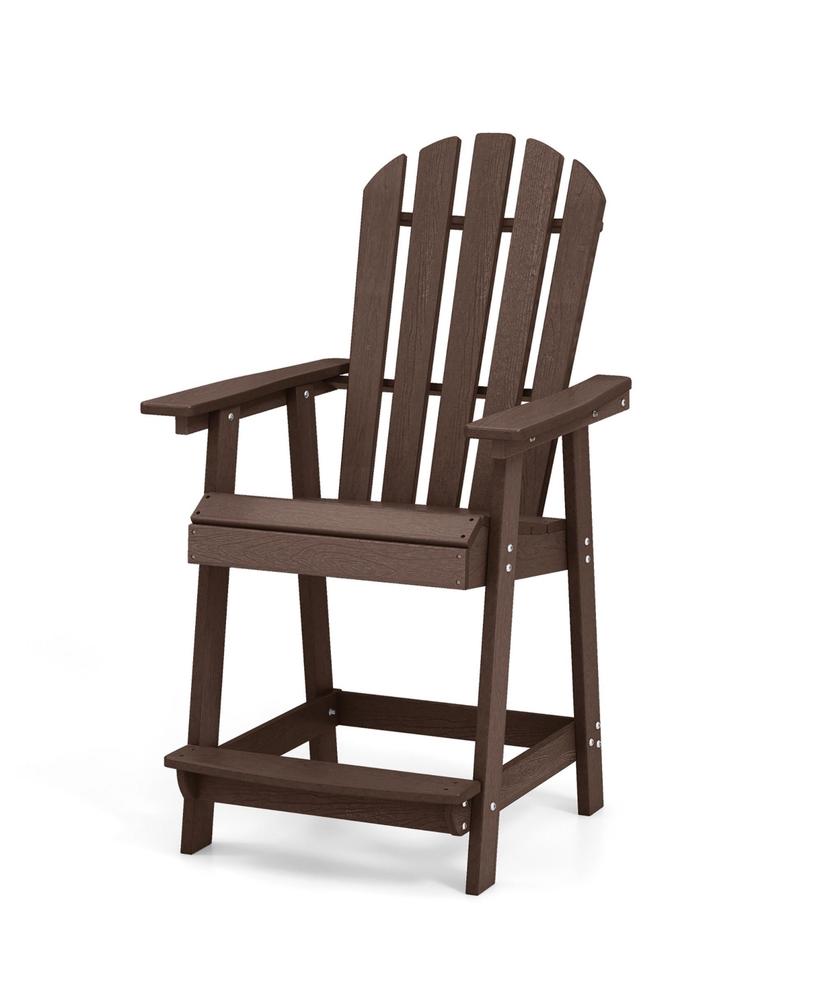 Click here for Gymax Tall Bar Stool Hdpe Chair w/ Armrest Footres... prices