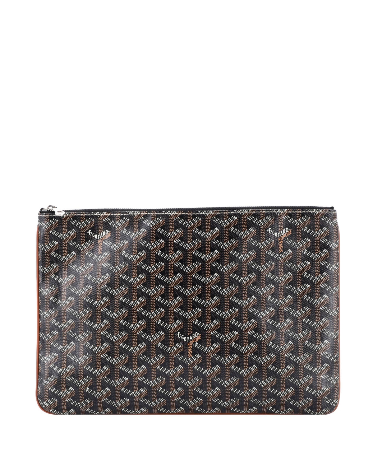 Click here for Pre-Owned Goyard Mm Senat Zip Pouch Coated Canvas... prices