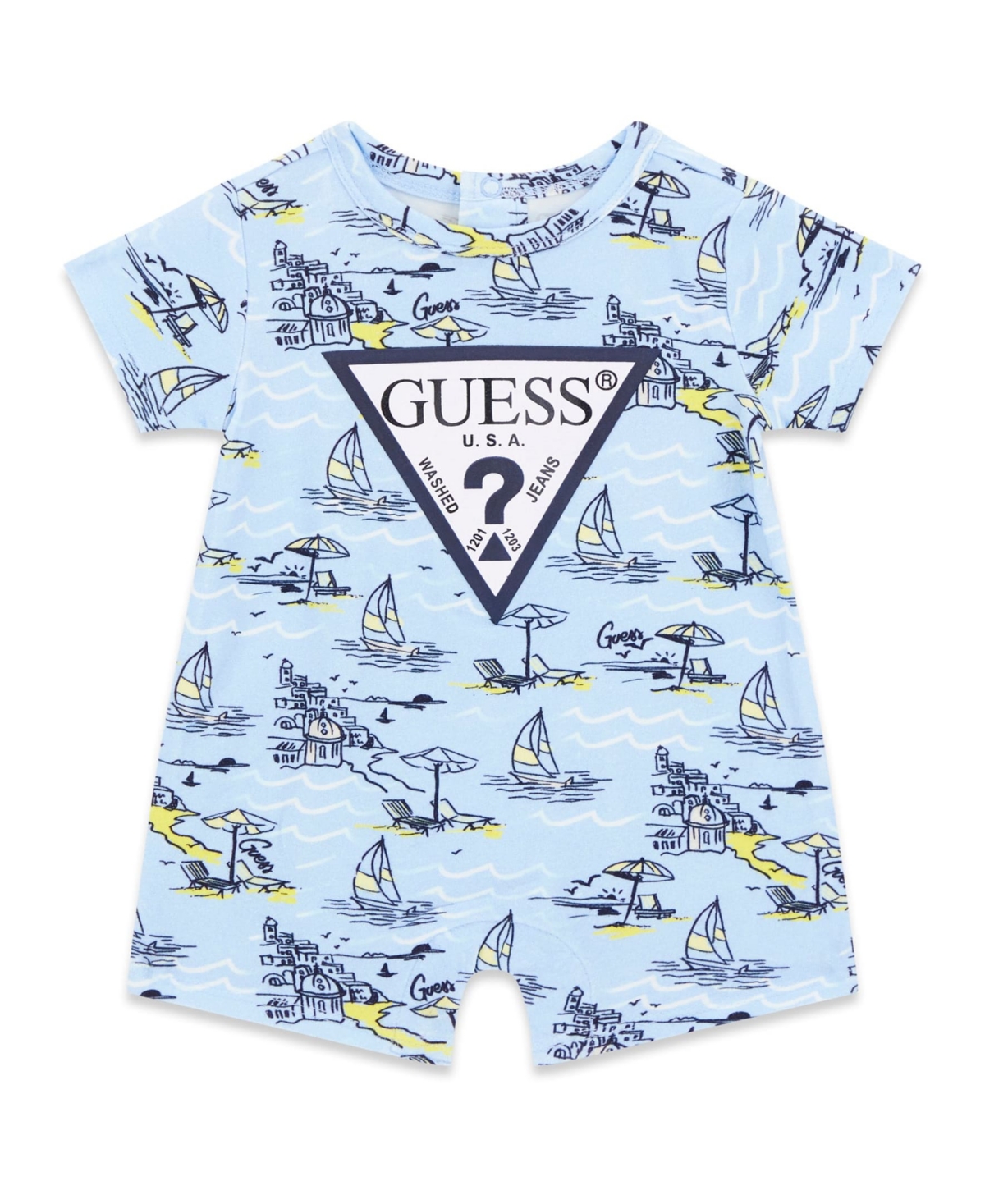 Click here for Guess Baby Boys Stretch Jersey Resort Motif Printe... prices