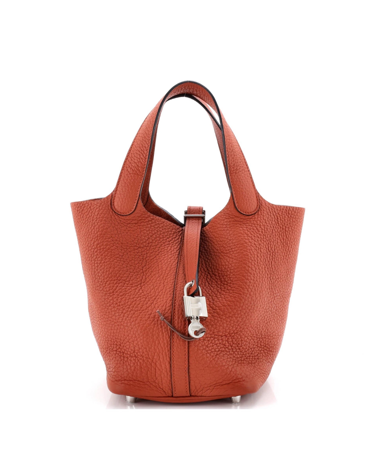 Click here for Pre-Owned HERMES Pm Picotin Lock Bag Clemence - Br... prices