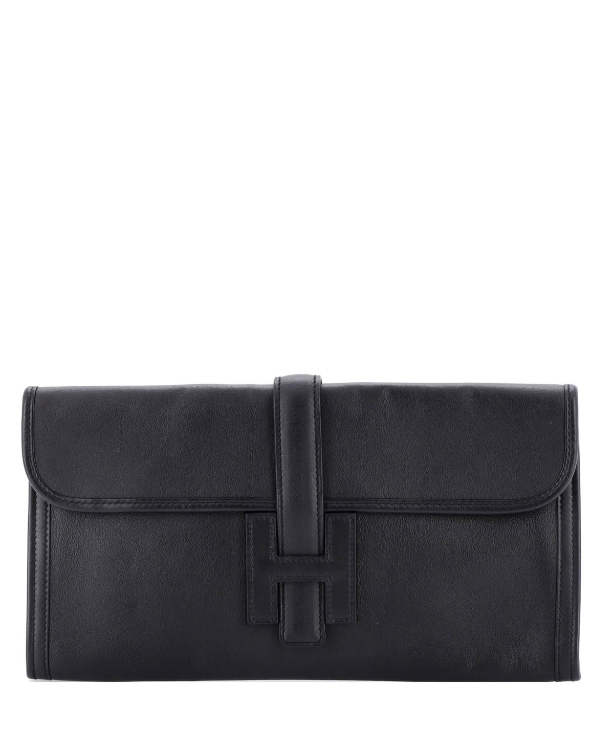 Click here for Pre-Owned HERMES 29 Jige Elan Clutch Swift - Black prices