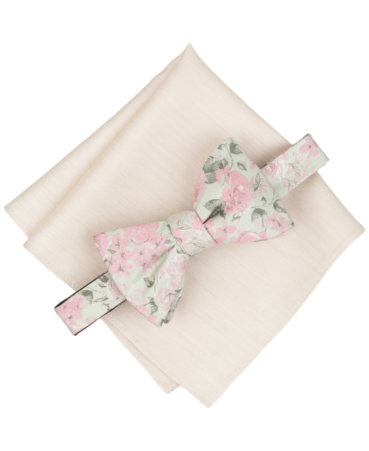Click here for Bar Iii Mens Heron Floral Bow Tie and Pocket Squar... prices