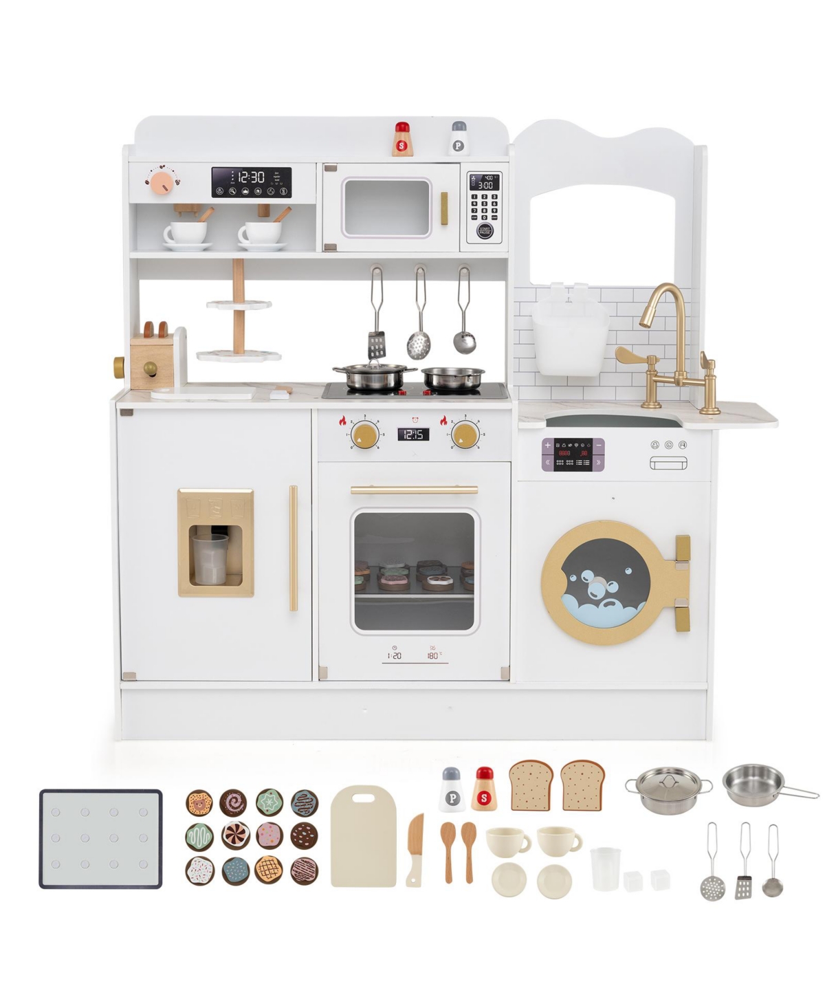 Click here for Slickblue Pretend Play Kitchen for Kids with Inter... prices