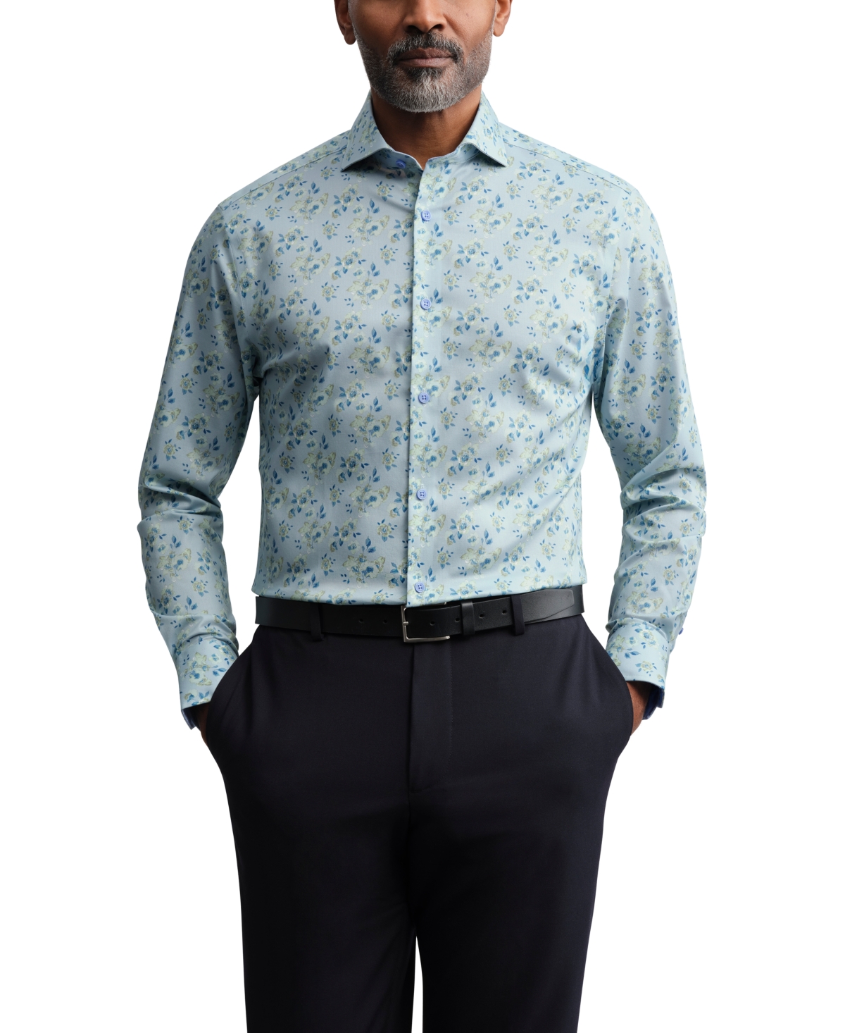 Click here for Ted Baker Mens Premium Non-Iron Dress Shirt - Blue... prices