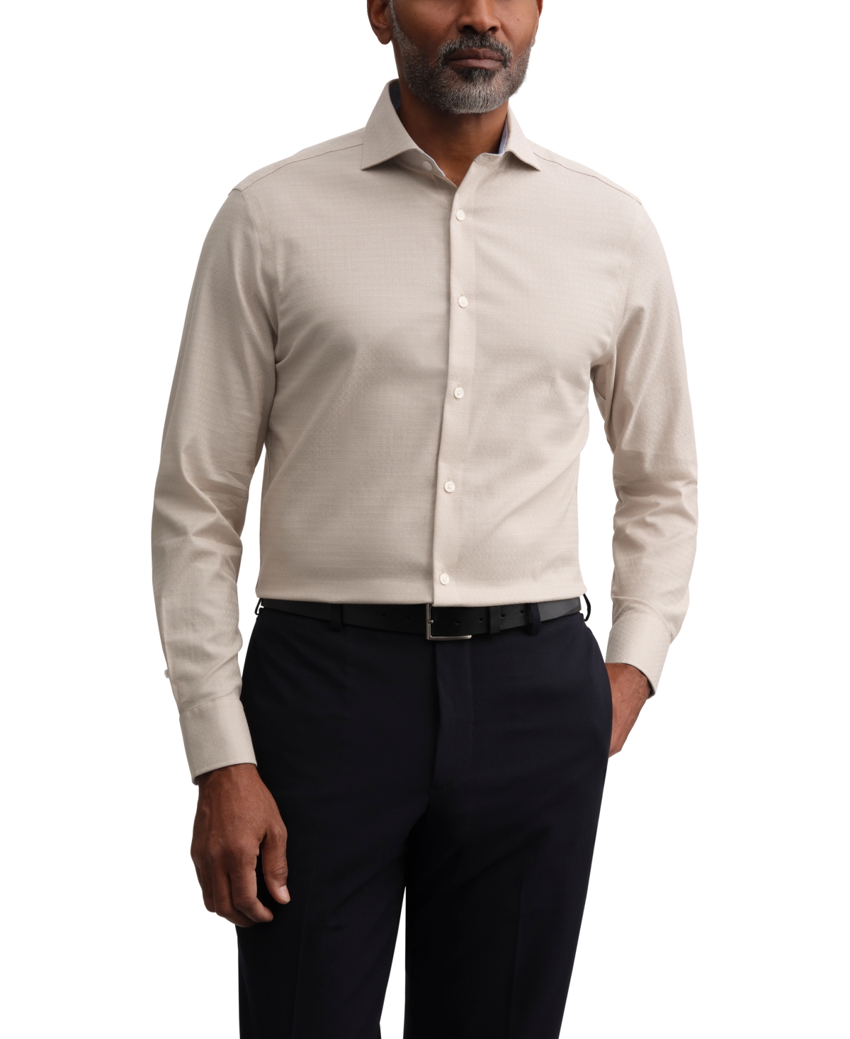 Click here for Ted Baker Mens Premium Non-Iron Dress Shirt - Taup... prices