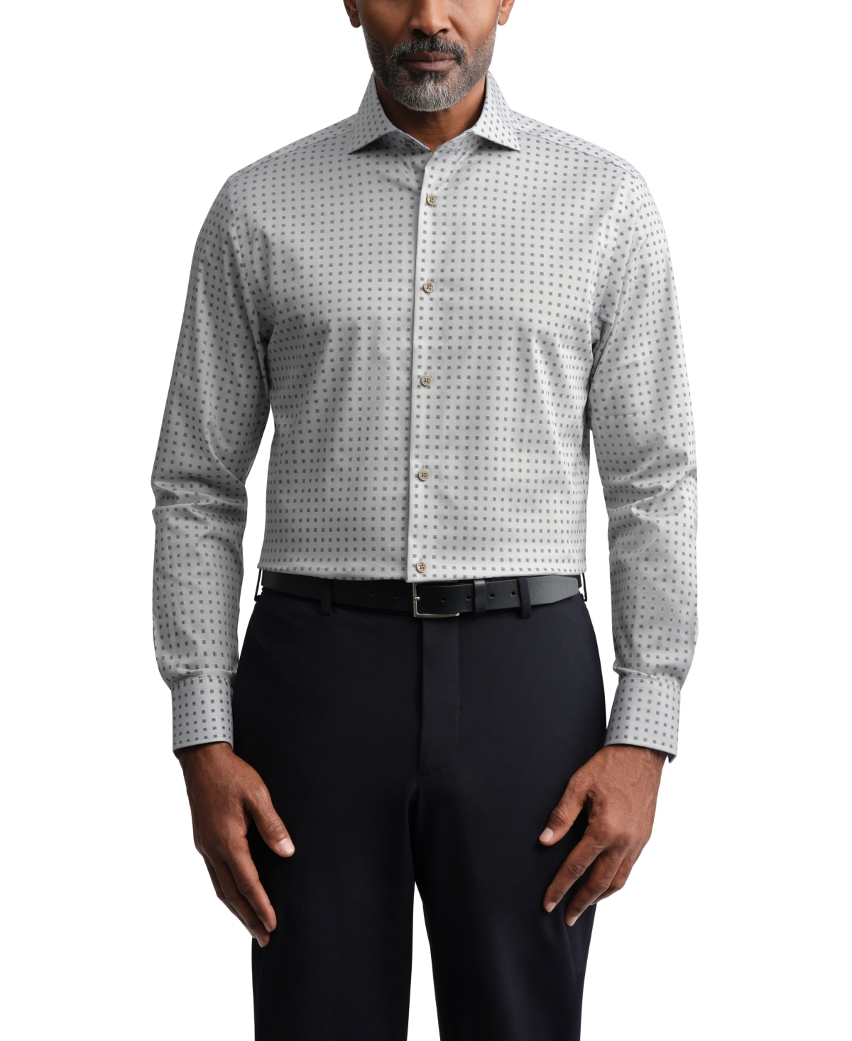 Click here for Ted Baker Mens Premium Non-Iron Dress Shirt - Grey... prices