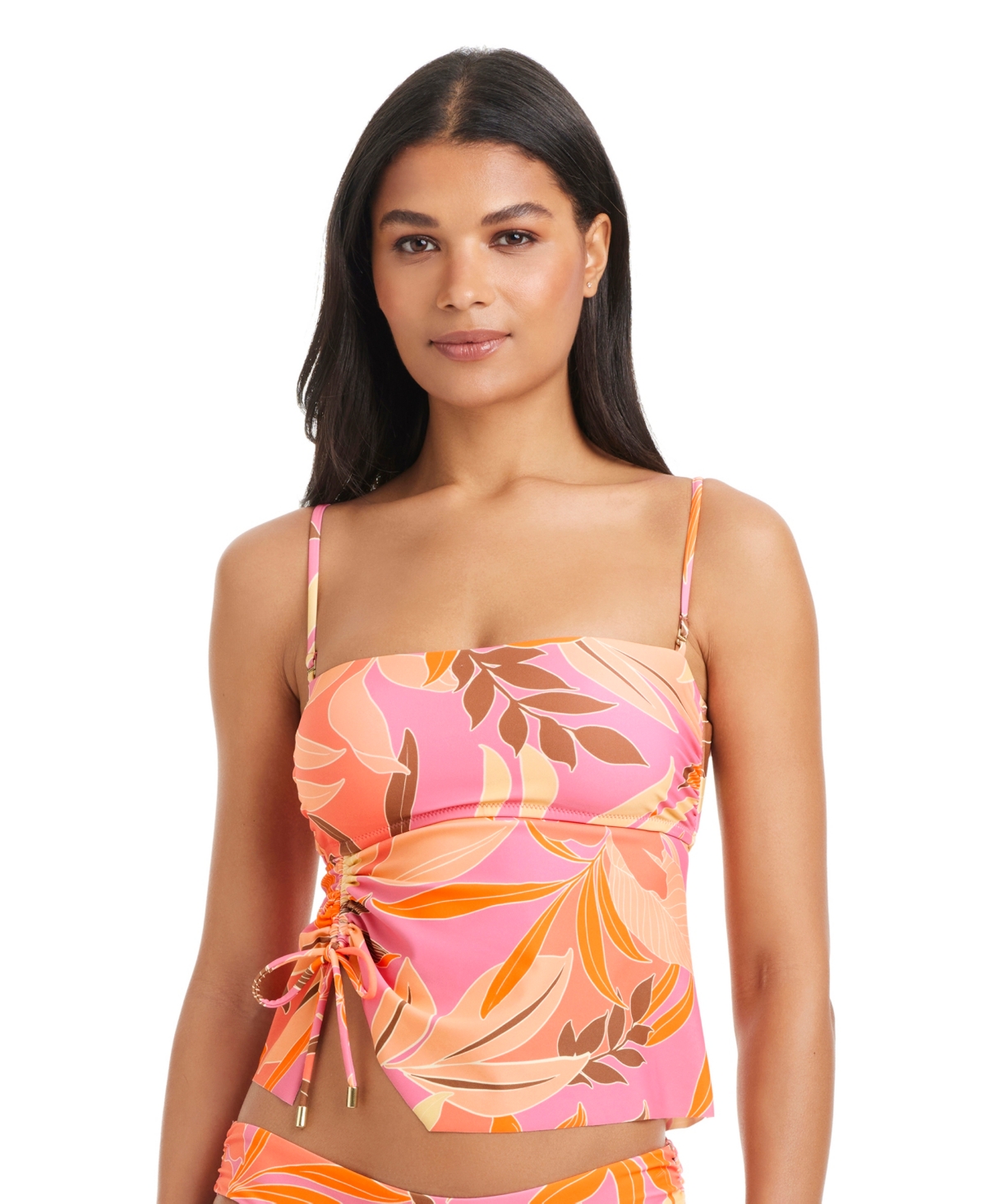 Click here for Sanctuary Womens Pull-On Tankini Top - Multi prices