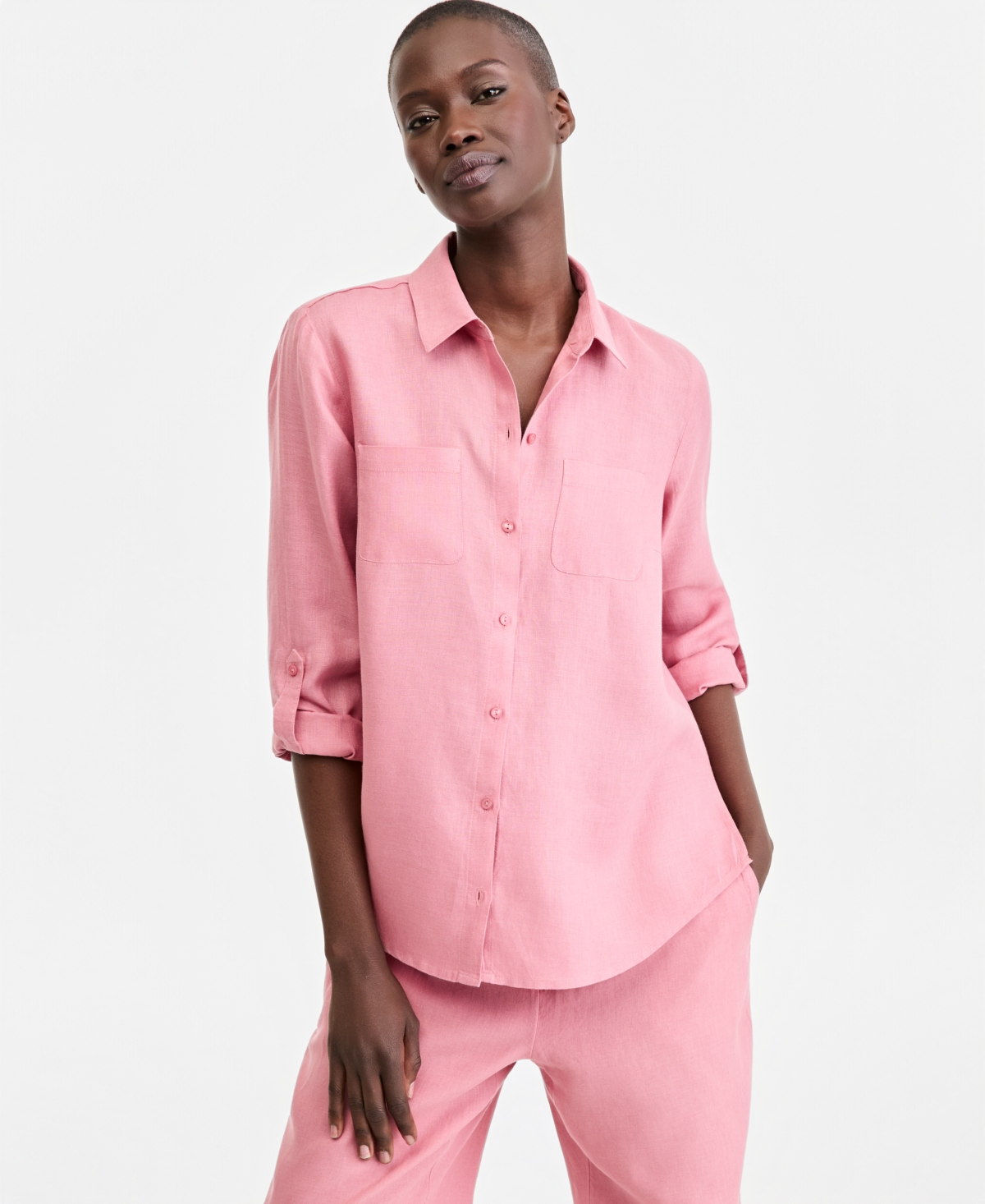 Click here for Charter Club Womens 100 Linen Shirt  Created for M... prices