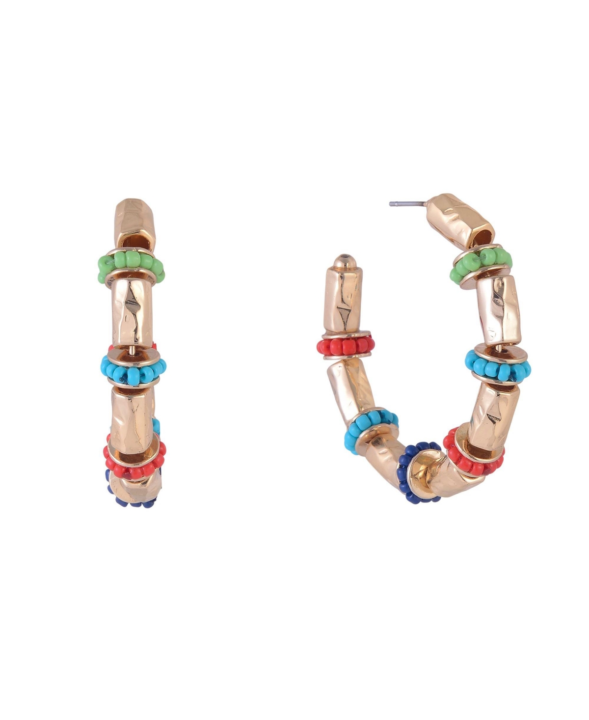 Click here for Rachel Rachel Roy Gold Tone Hoops with Multi Color... prices