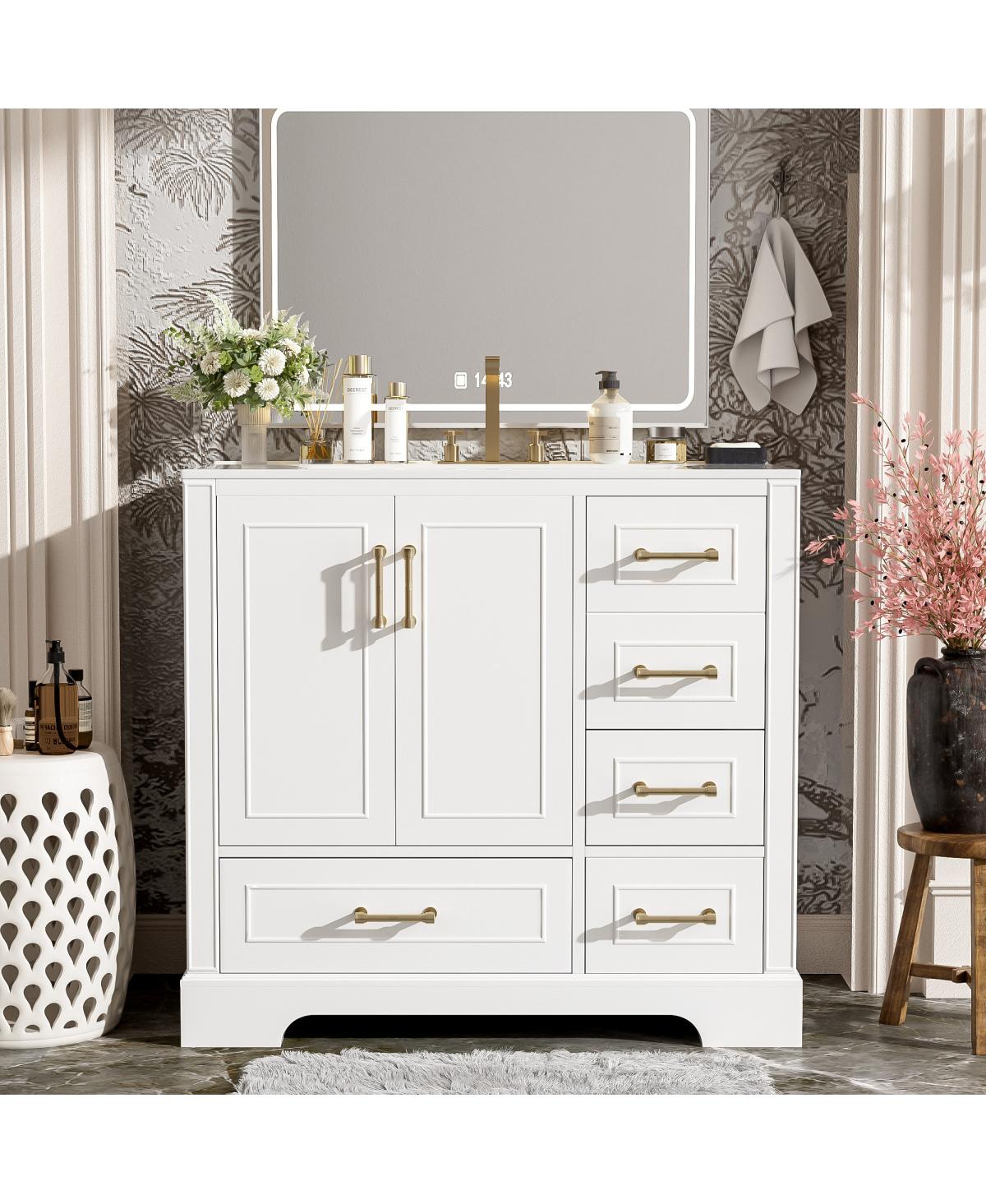 Click here for Sillysis Traditional Bathroom Vanity with Ceramic... prices