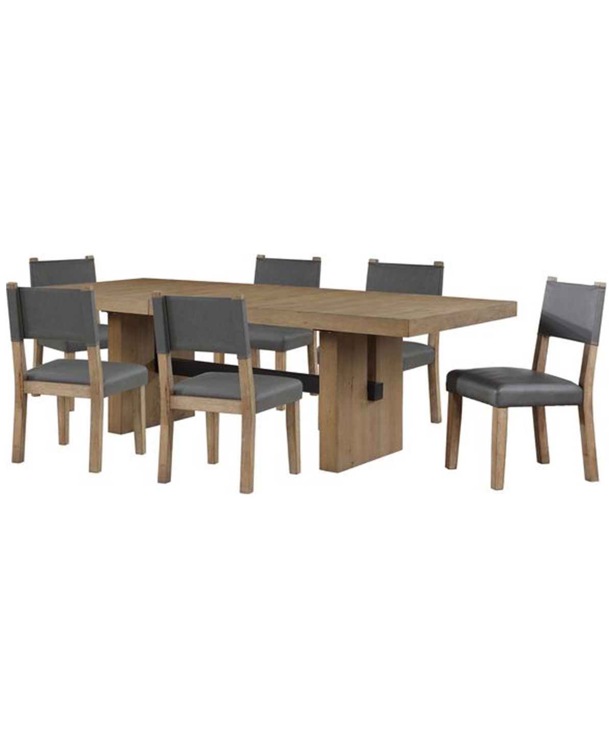 Click here for Macai 7-Pc. Wood Dining Set - Brown prices