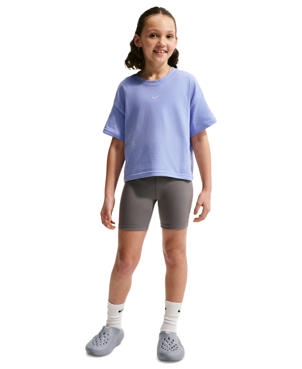 Click here for Nike Big Girls Sportswear Essential Cotton Swoosh... prices