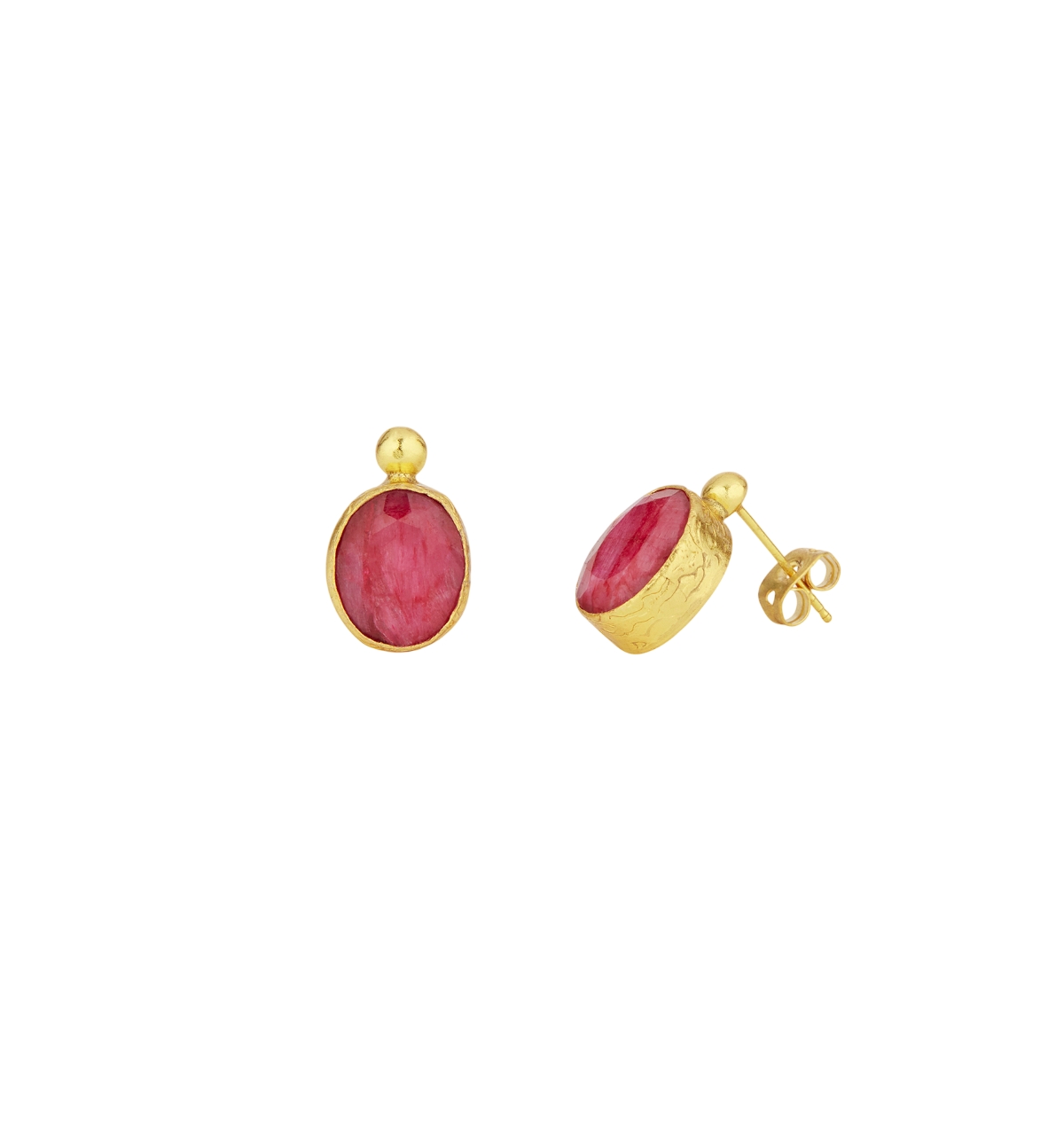 Click here for Ottoman Hands Siena Stud Earrings - Ruby prices