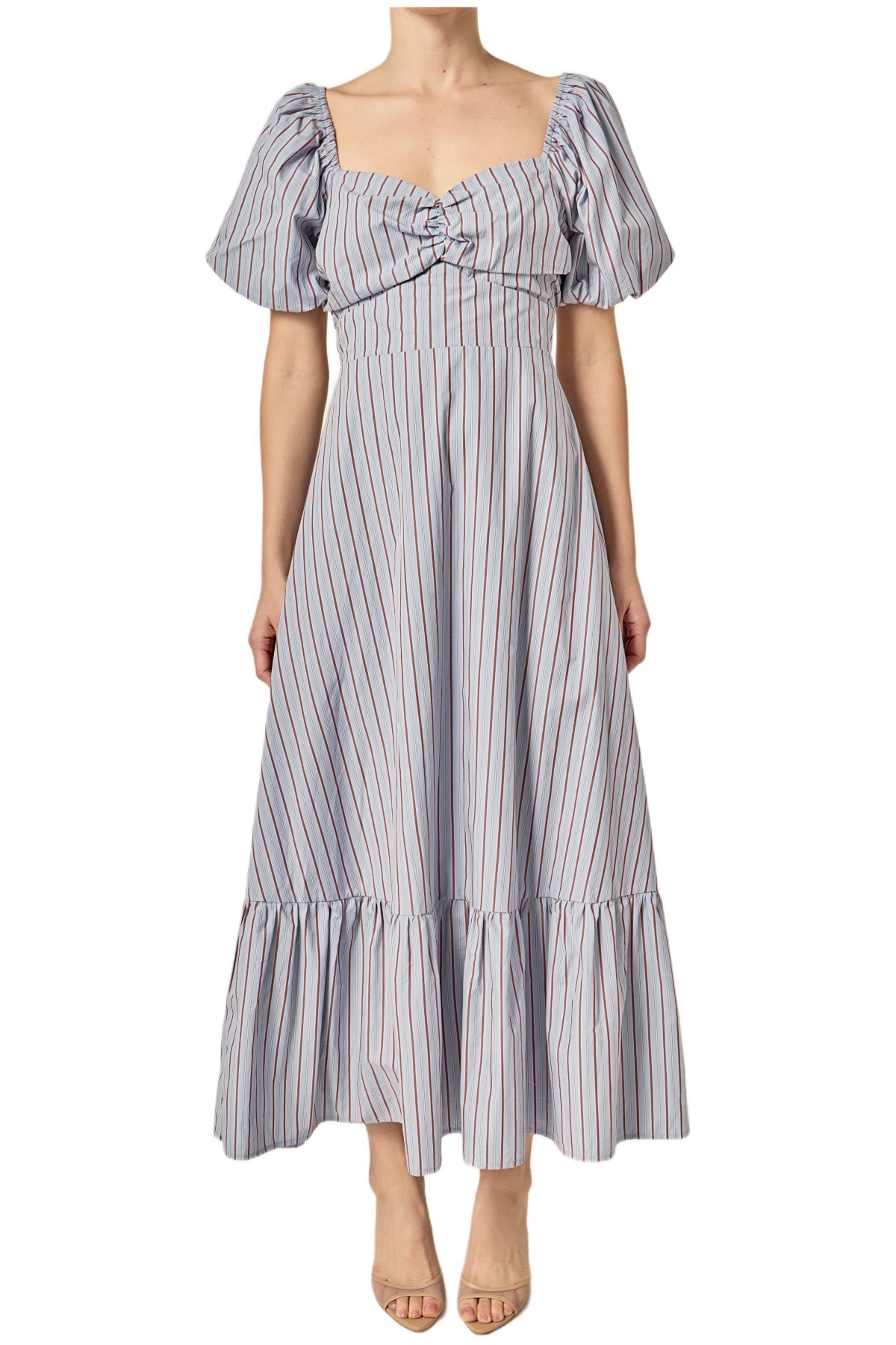 Click here for English Factory Womens Striped Tie Bck Maxi Dress... prices
