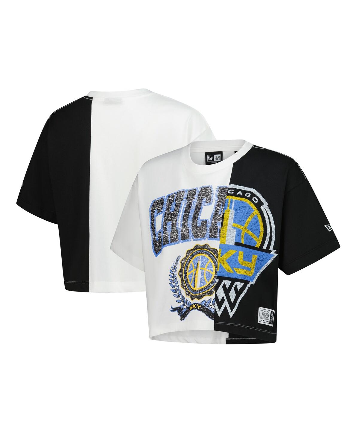 Click here for New Era Womens White Chicago Sky Team Split Croppe... prices