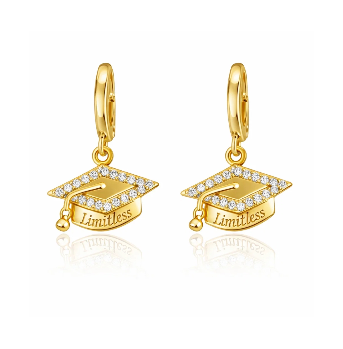 Click here for Dloria Limitless Graduation Cap Huggie Hoop Earrin... prices