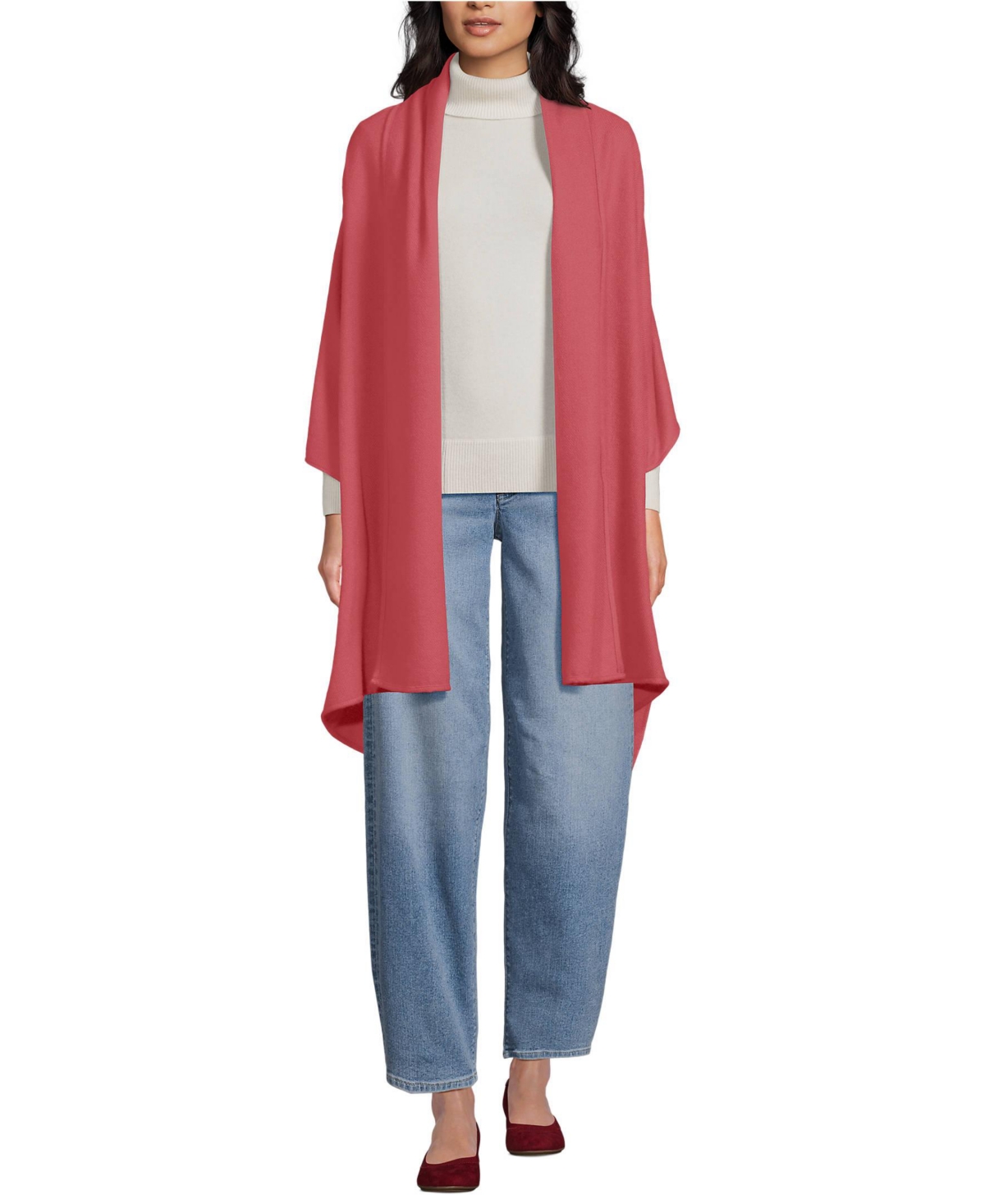 Click here for Lands End Womens CashTouch Travel Wrap - Soft moja... prices