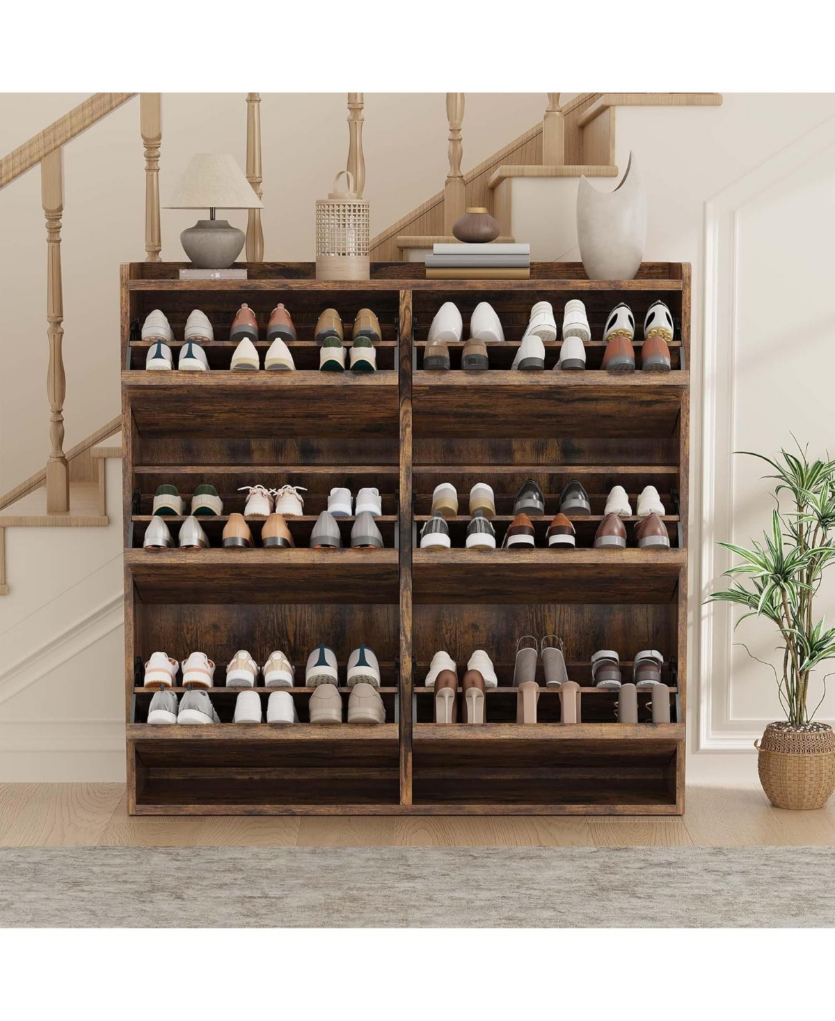 Click here for gaomon "Shoe cabinet with 6 flip drawers  adj... prices