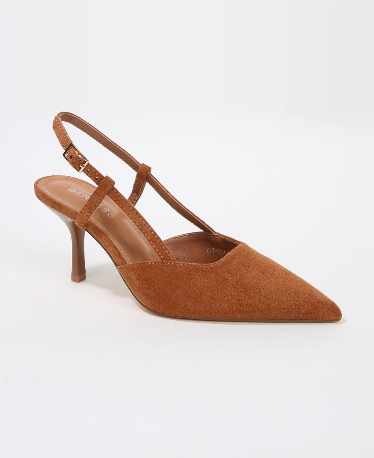 Click here for Berness Carmella Pointed Toe Slingback Heels - Cam... prices