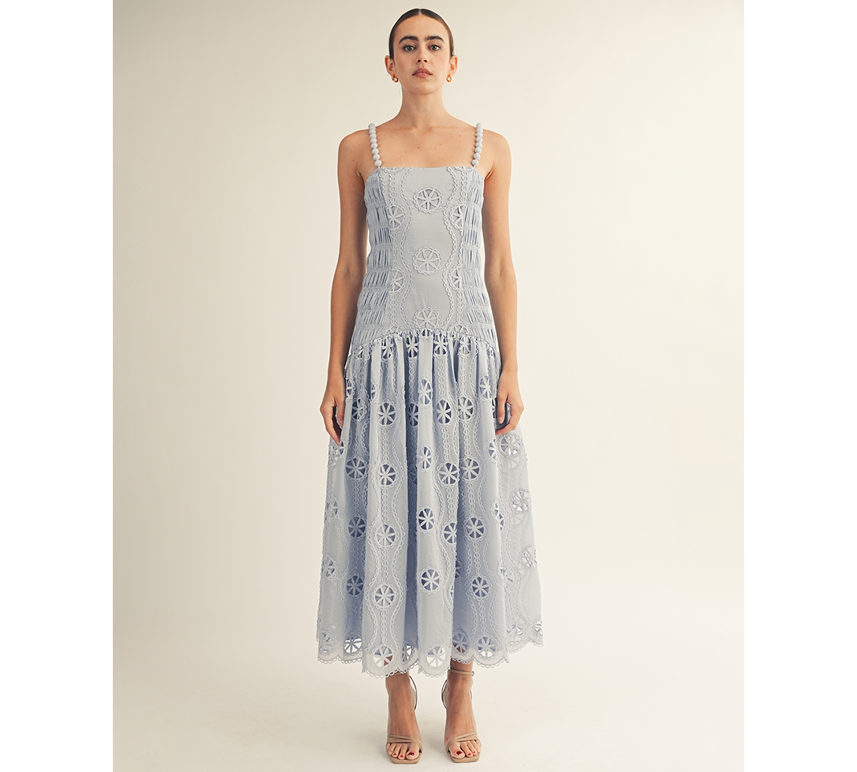 Click here for Arose Studio  Inc Womens Square Neck Midi Dress -... prices