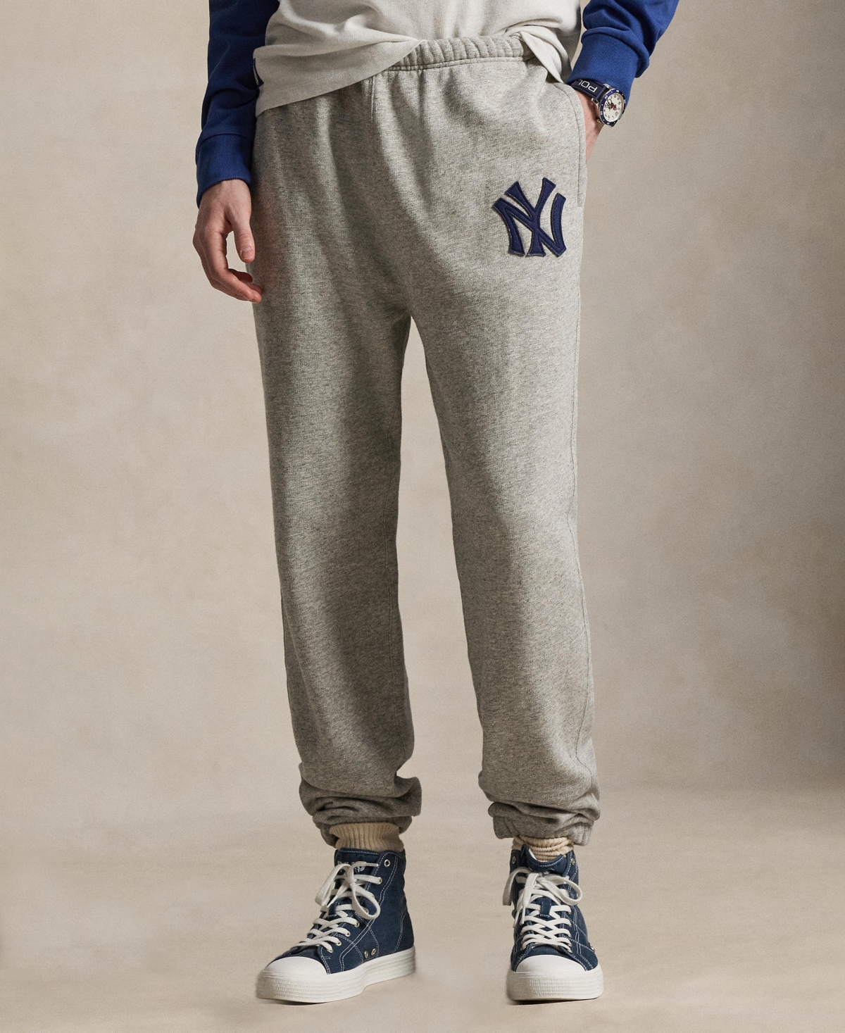 Click here for Polo Ralph Lauren Mens Logo Patch Sweatpants - Lof... prices