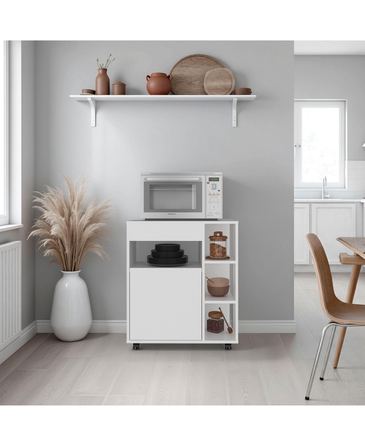 Click here for Fm Furniture Zombia Space-Saving Microwave Cart Ca... prices