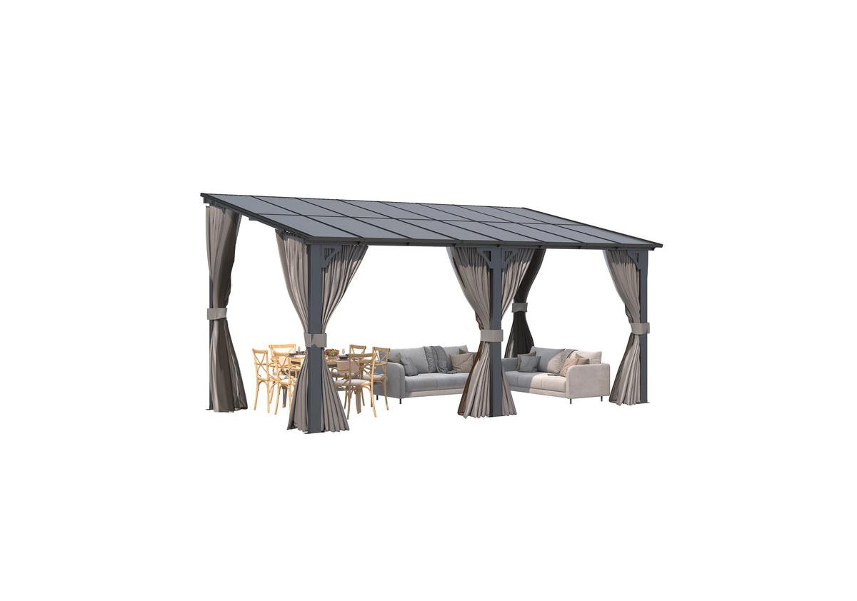 Click here for Aecojoy Wall Gazebo with Curtains and Mosquito Net... prices