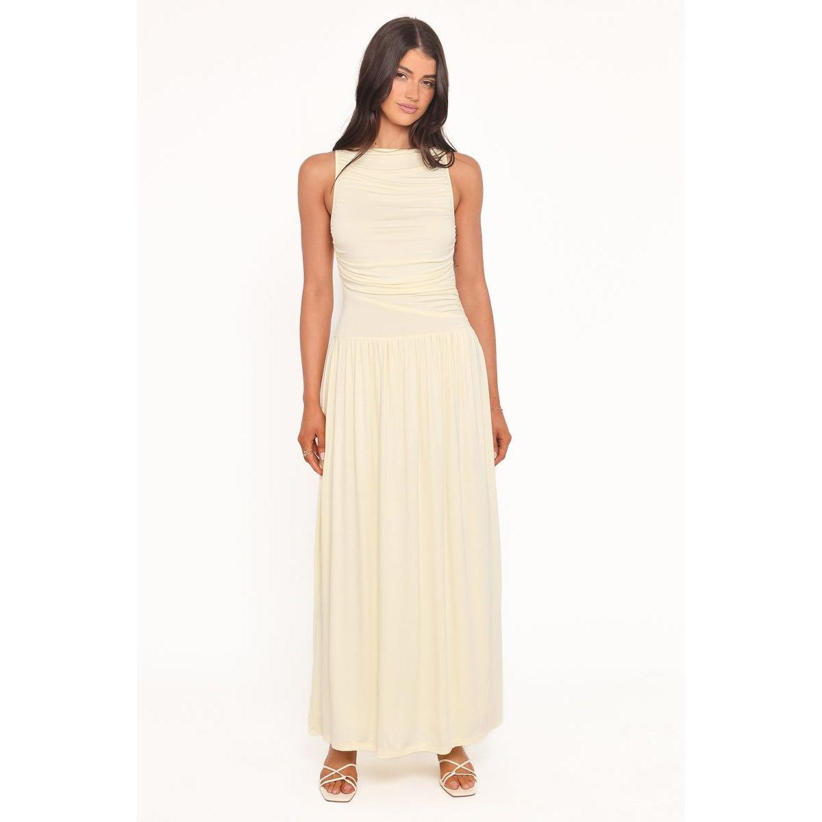 Click here for Petal and Pup Womens Shirley Maxi Dress - Butter y... prices