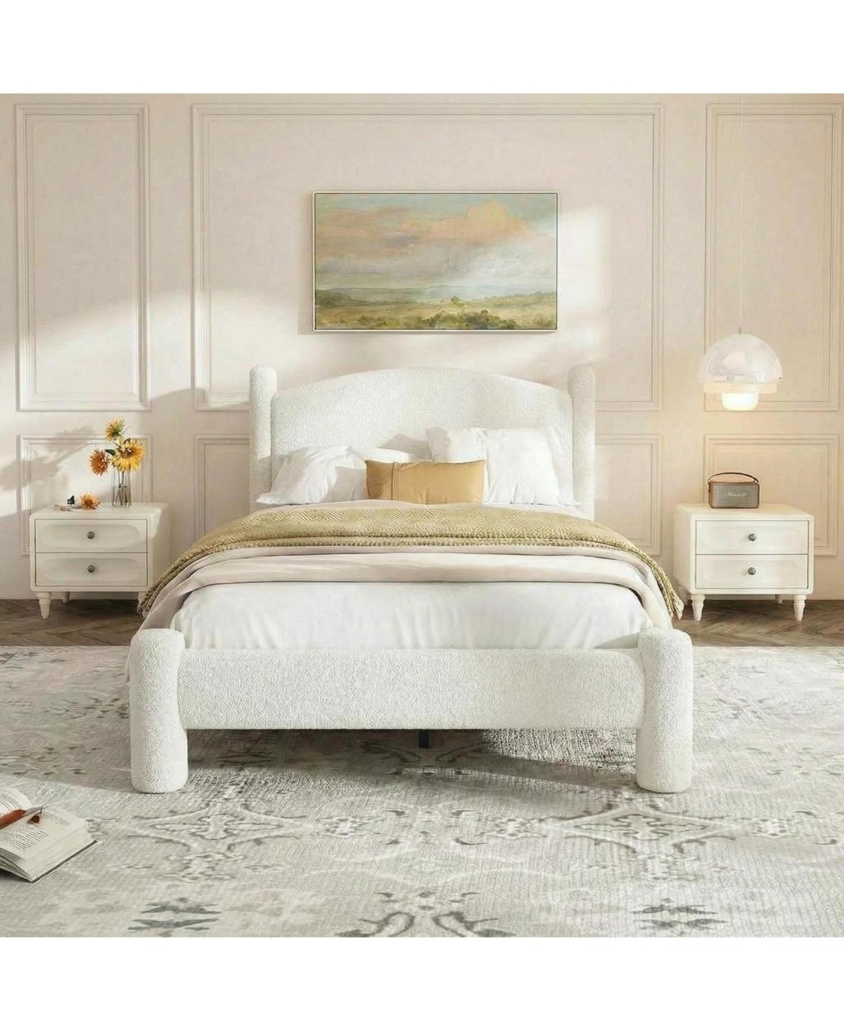 Click here for gaomon Cloud Bed Frame  Boucle Upholstered Platfor... prices