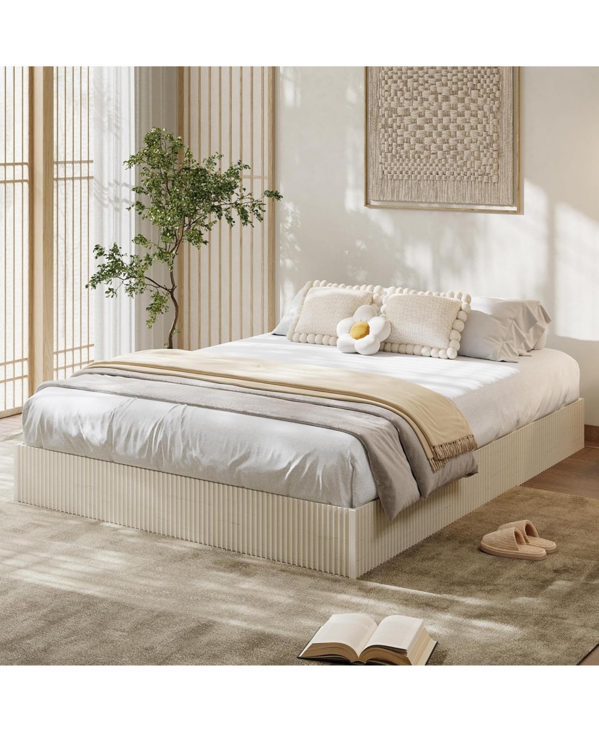 Click here for gaomon California Bed Frame  Wood Platform Bed wit... prices