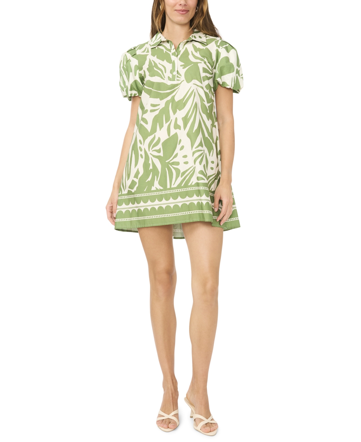 Click here for Msk Petite Collared Neck Mini Shift Dress - Ivory... prices