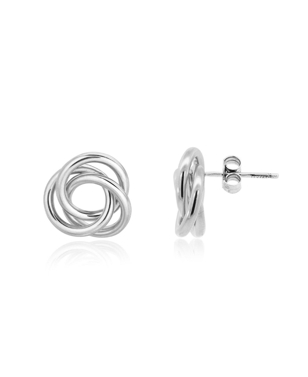 Click here for The Lovery Loopy Knot Stud Earrings Sterling Silve... prices