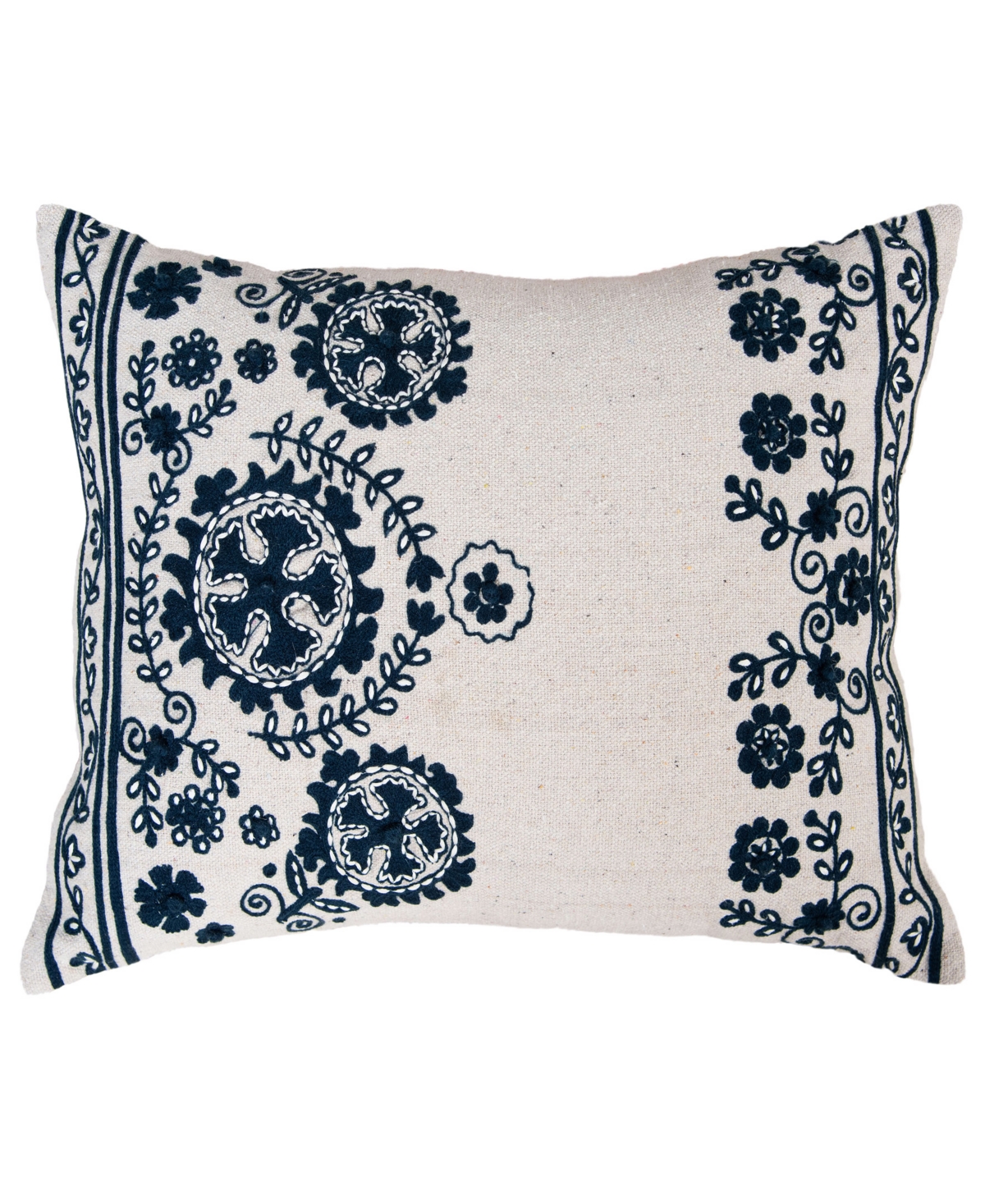Click here for Rizzy Home Anna Cotton Decorative Pillow  14 x 20... prices