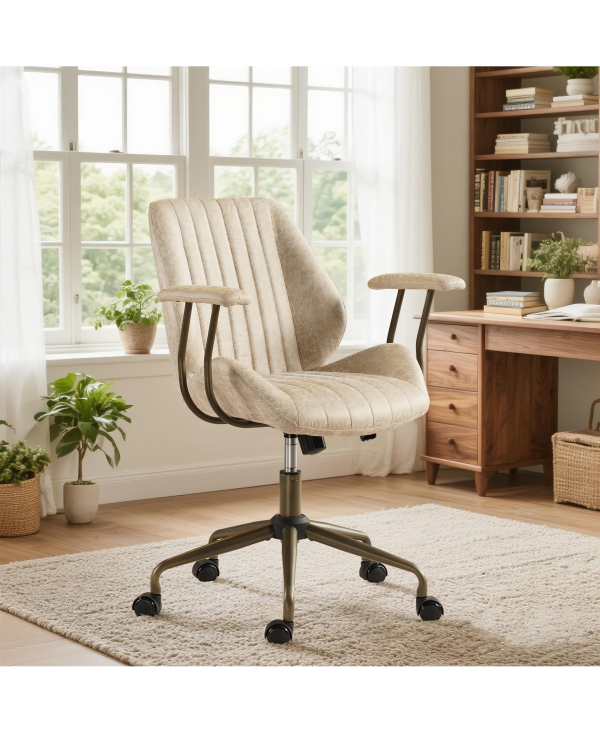 Click here for Xizzi Mid Back Ergonomic Office Chair  Swivel Sued... prices