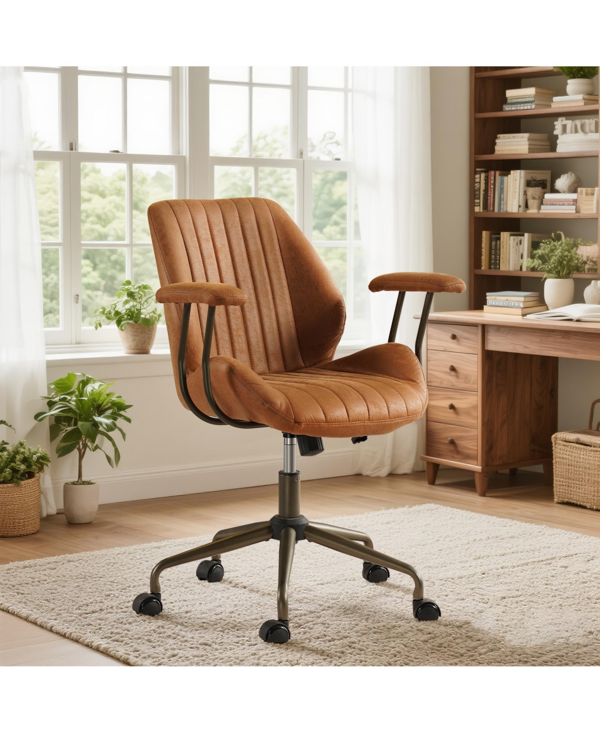 Click here for Xizzi Mid Back Ergonomic Office Chair  Swivel Sued... prices