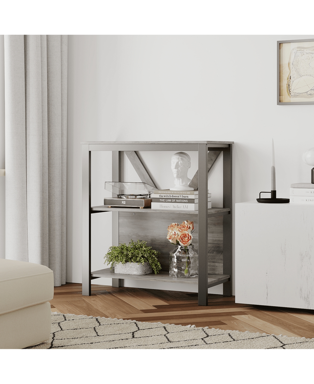 Click here for gaomon BookShelf with Led Lights Book Case for Bed... prices