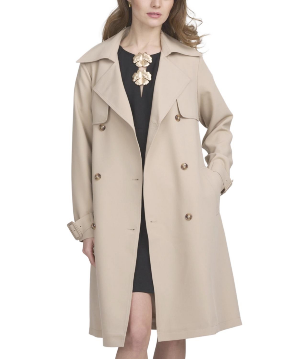Click here for Elle Collection Womens Classic Trench - Light khak... prices
