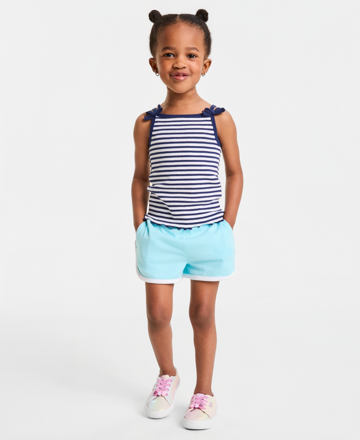 Click here for Epic Threads Girls Toddler 12M-5T Striped Bow Tank... prices