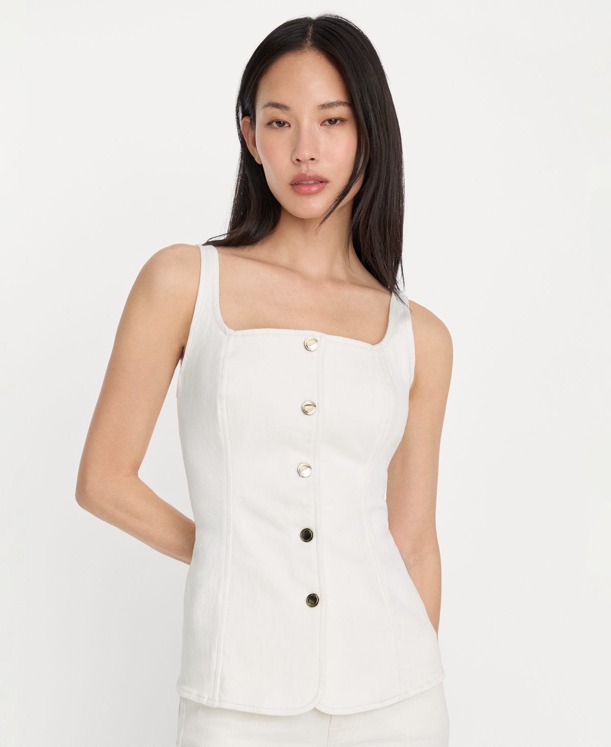 Click here for Good American Womens Square Neck Top  Regular & Pl... prices